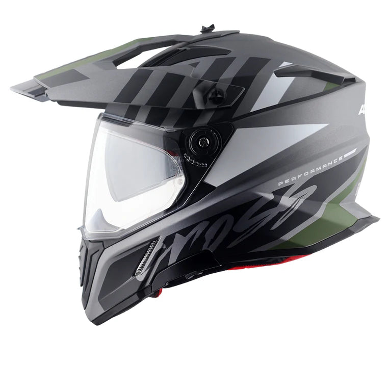 AXOR X-CROSS ORBIT DUAL VISOR HELMET (Dull Grey)
