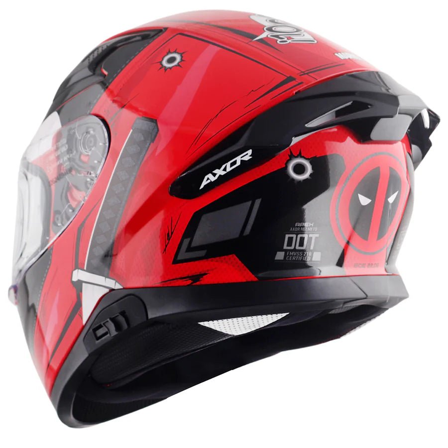 AXOR APEX MARVEL DEADPOOL HELMET (Gloss Black Red)